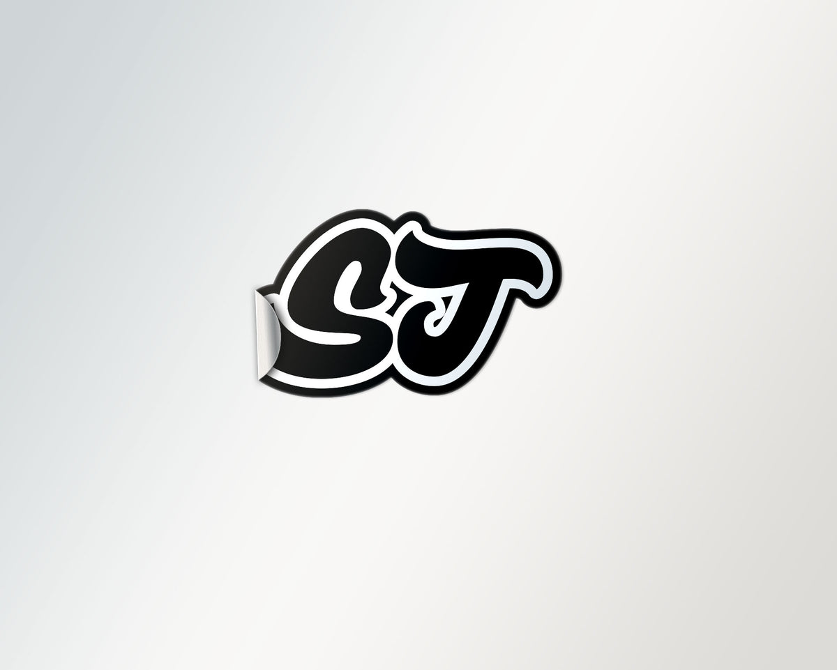 small classic SJ di-cut sticker – Jimmy Paints
